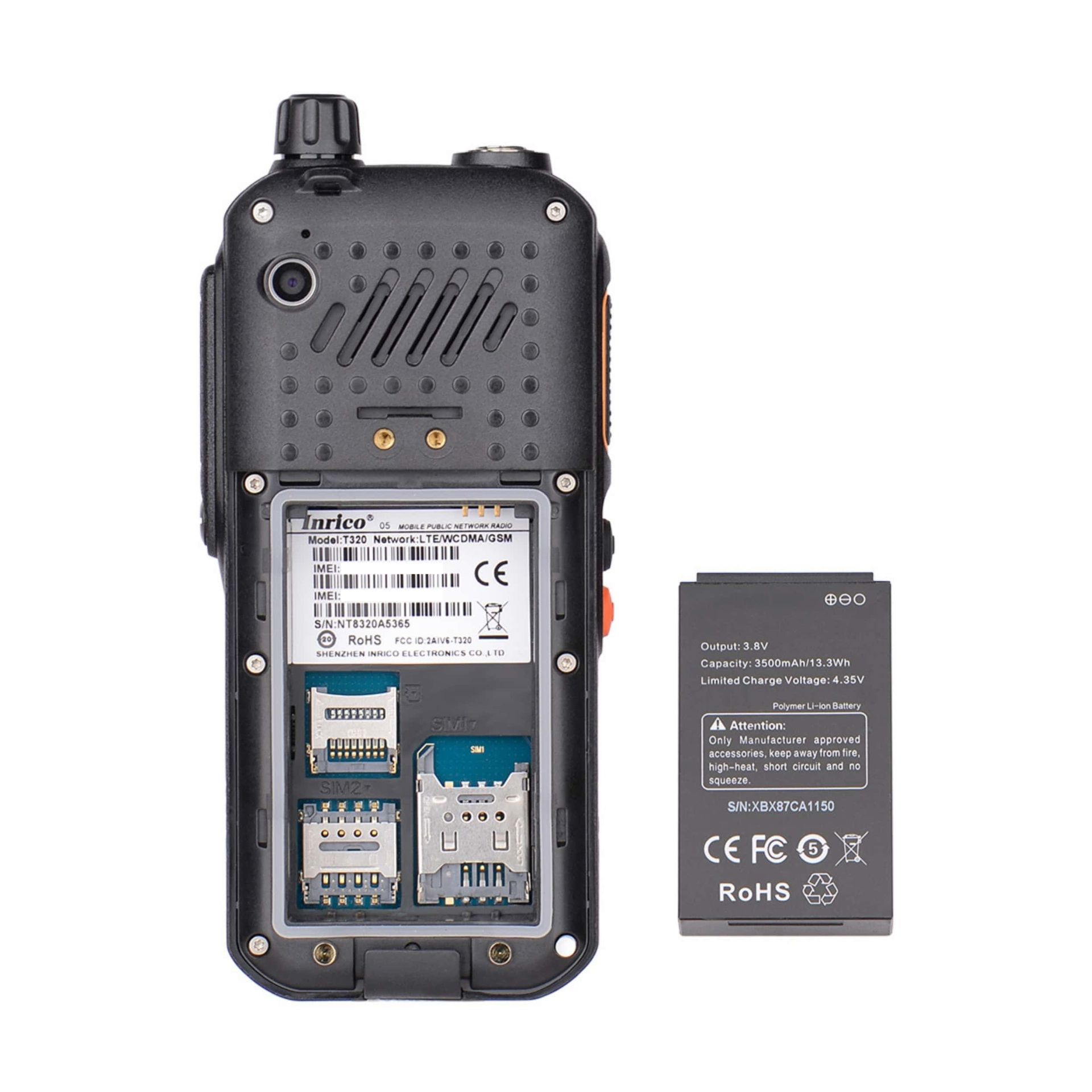 Inrico T320 4G/LTE/Wi-Fi Android PoC Radio